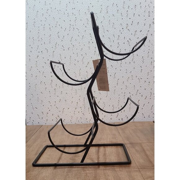 Unbranded | Kitchen | 4 Bottle Black Wire Wine Rack Spirits Bottle ...